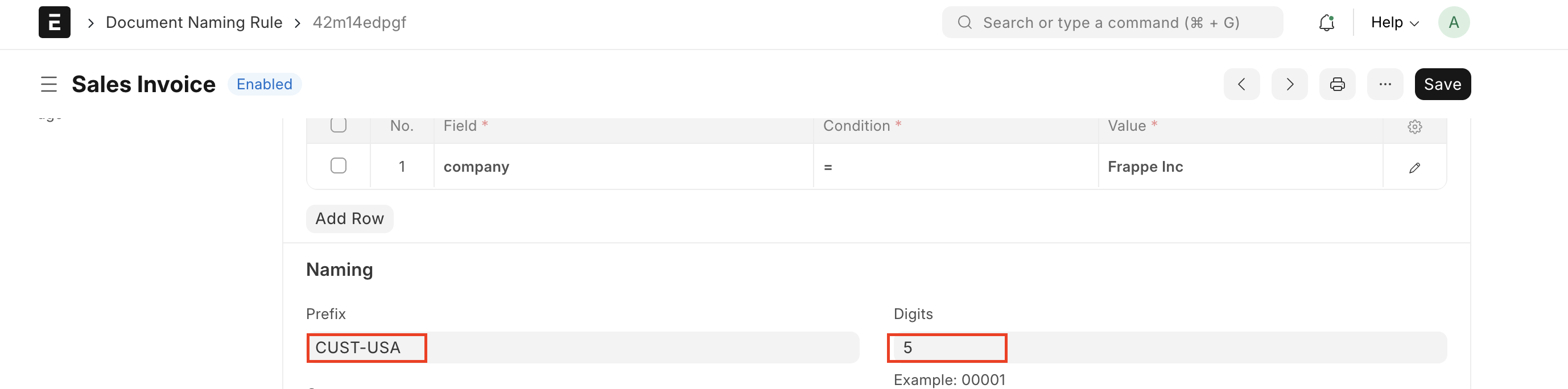 Document Naming Rule